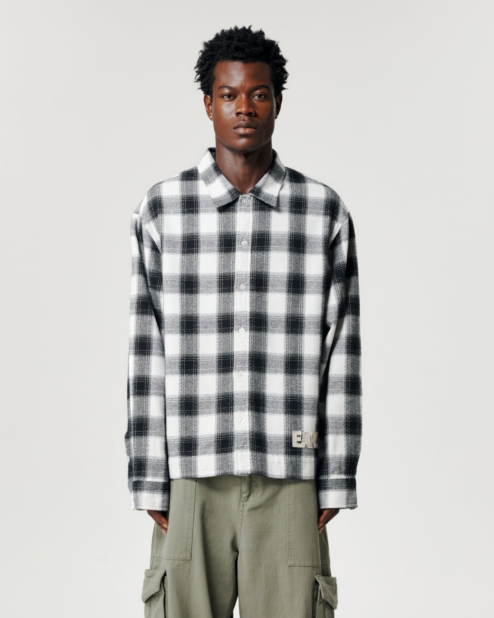Plaid Overshirt - Phantom Check – Earls Collection